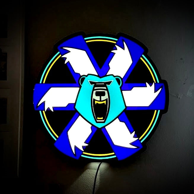 Clan Ghost Bear LED Light – BattleTech-Inspired Sign – Sign Guy