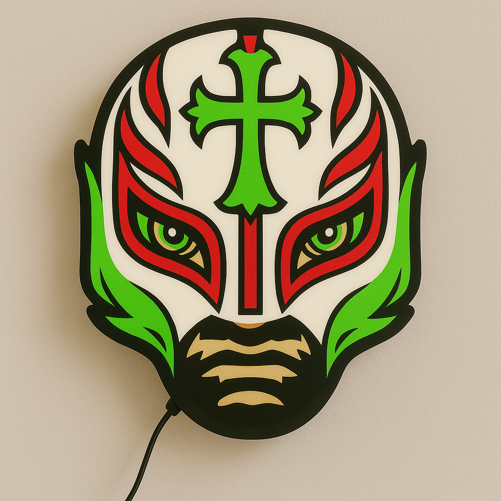 Rey Mysterio 619 Mask LED Bar Light – Booyaka Your Space! – Sign Guy