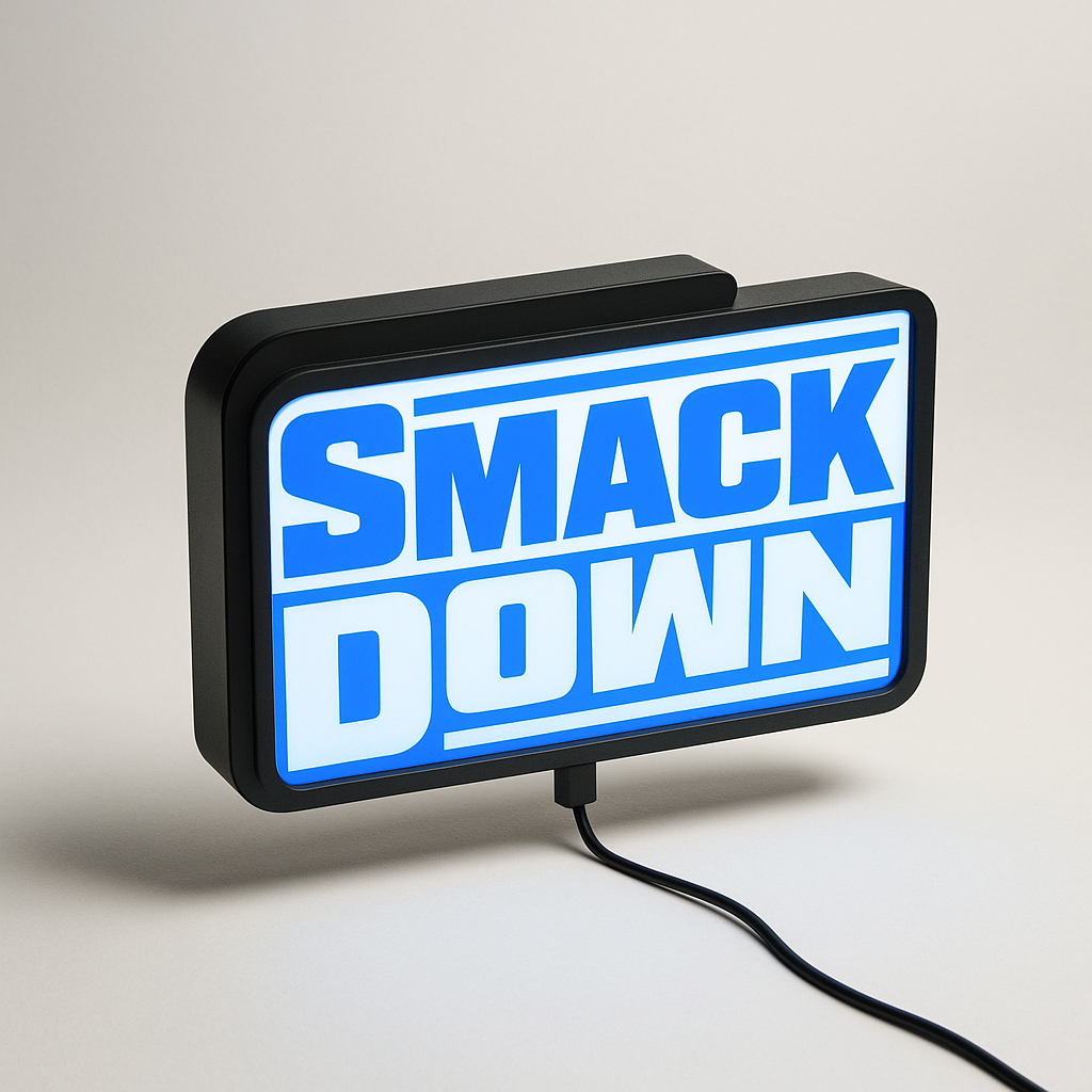 WWE SmackDown! LED Bar Light – Iconic Wrestling Sign for Fans – Sign Guy