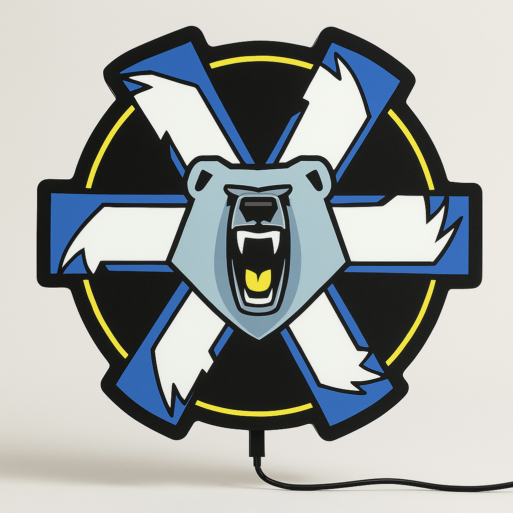 Clan Ghost Bear LED Sign | Sign Guy